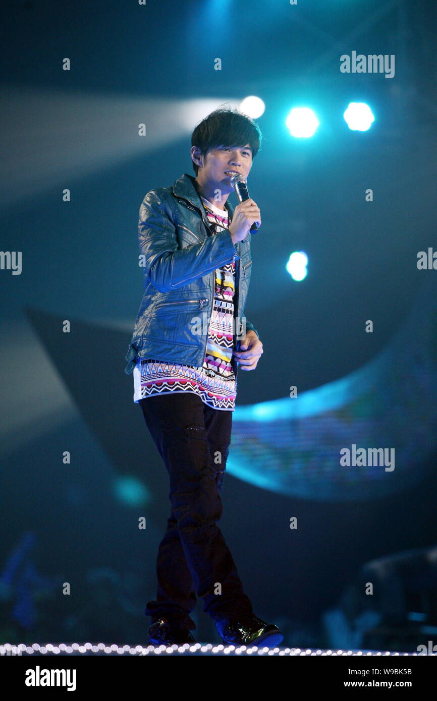 Taiwanese singer Jay Chou performs at the opening ceremony of the 2nd ...