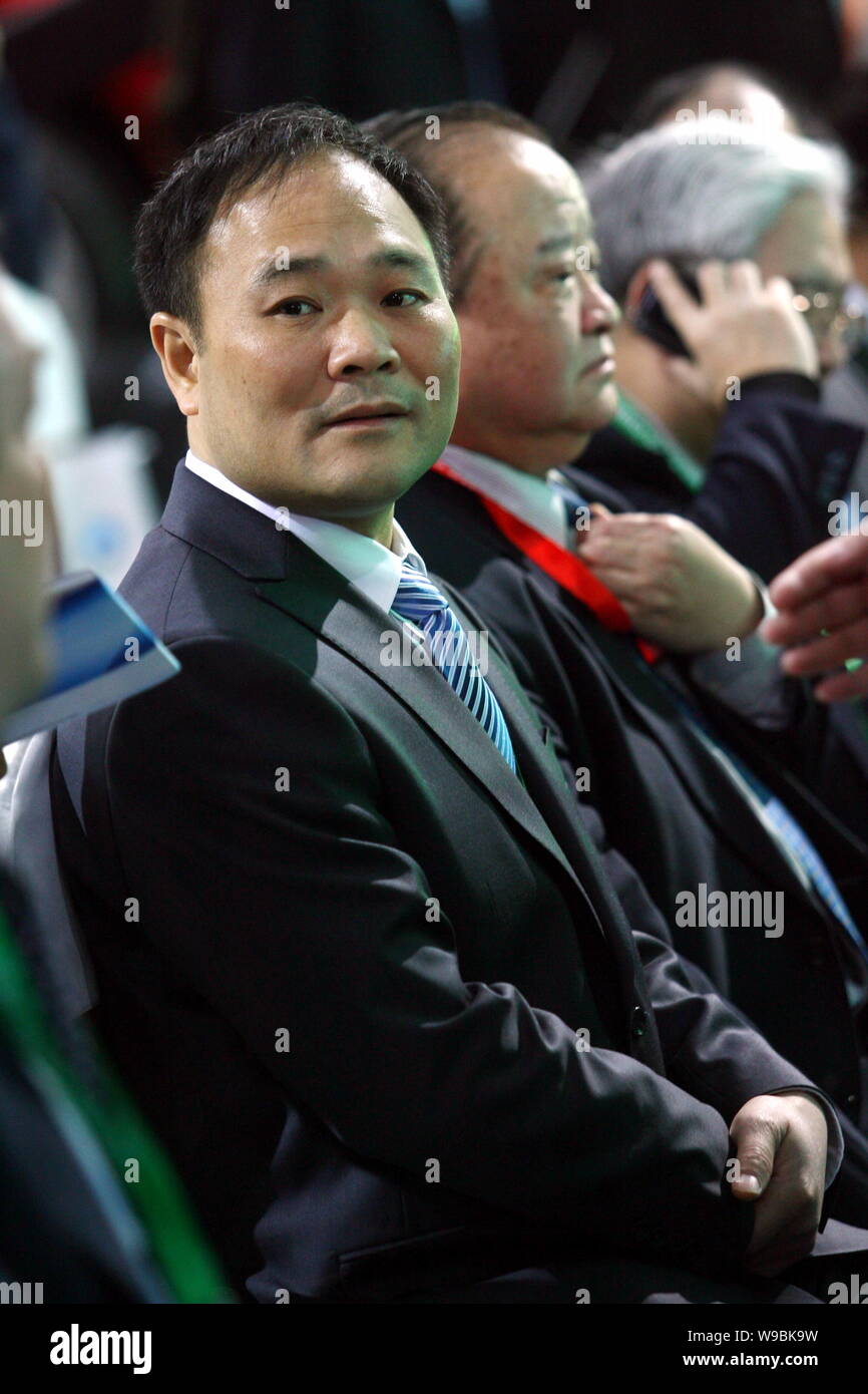 Li Shufu, Chairman and CEO of Geely Holding Group, is seen during the ...