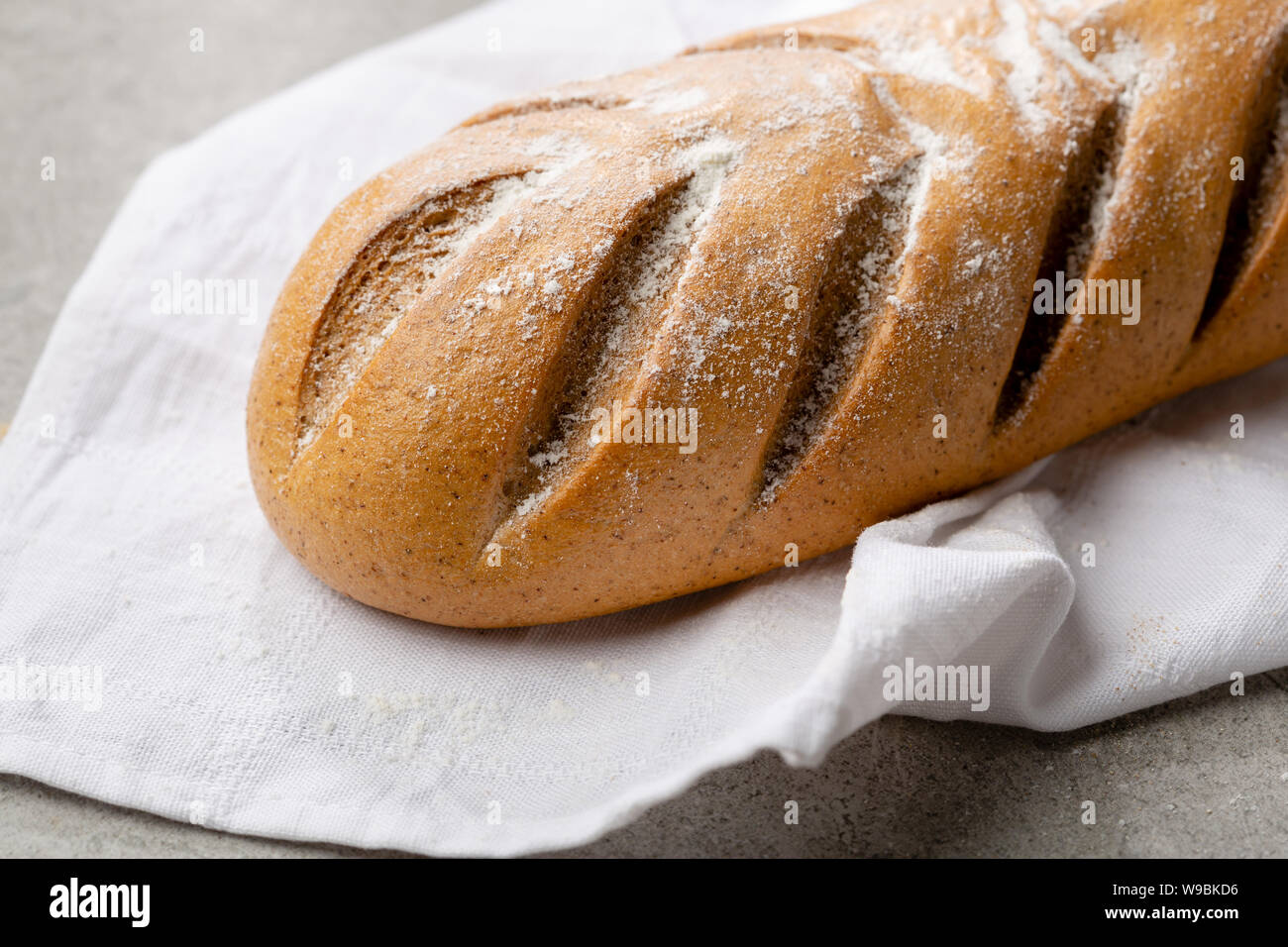 One loaf of artisan bread Stock Photo - Alamy