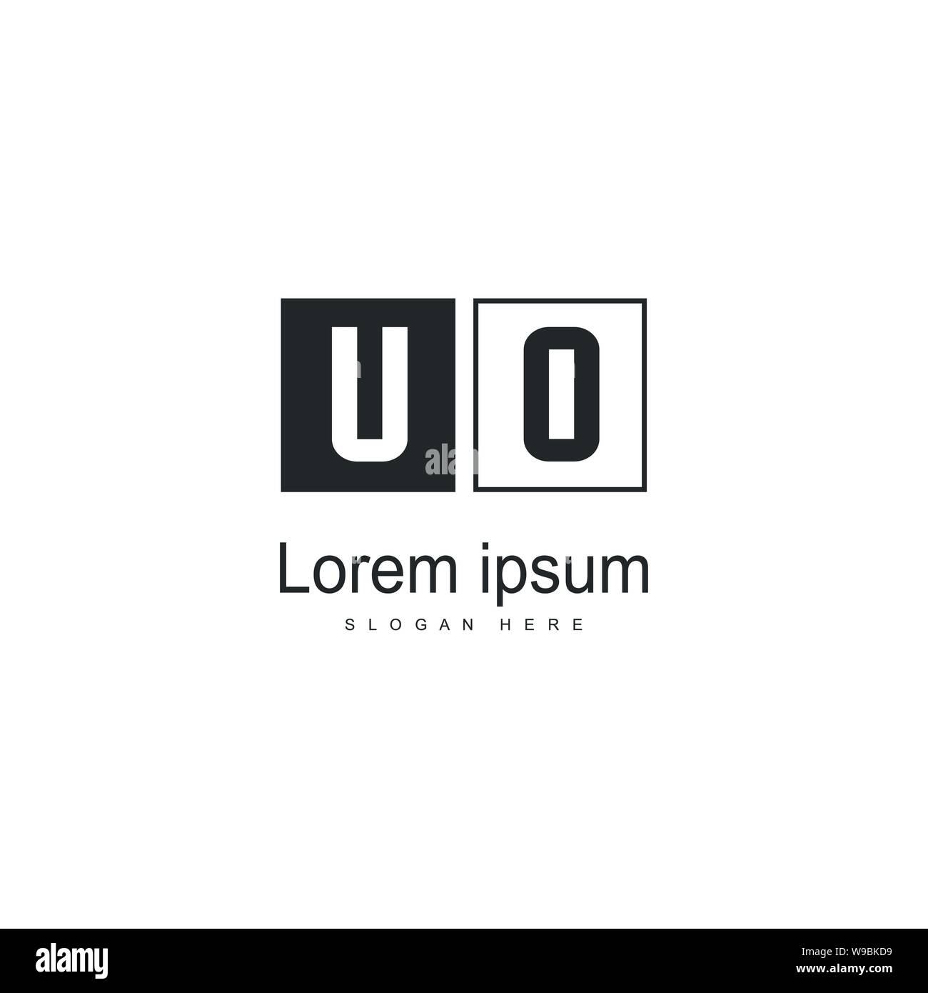 UO Letter Logo Design. Creative Modern UO Letters Icon Illustration ...