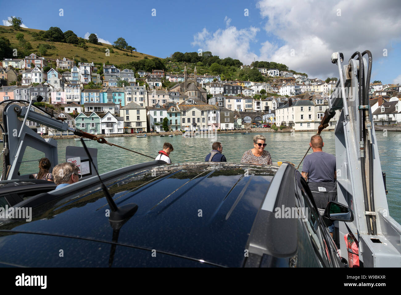 Car ferry, Dartmouth lower ferry - England, Devon, House, UK ...