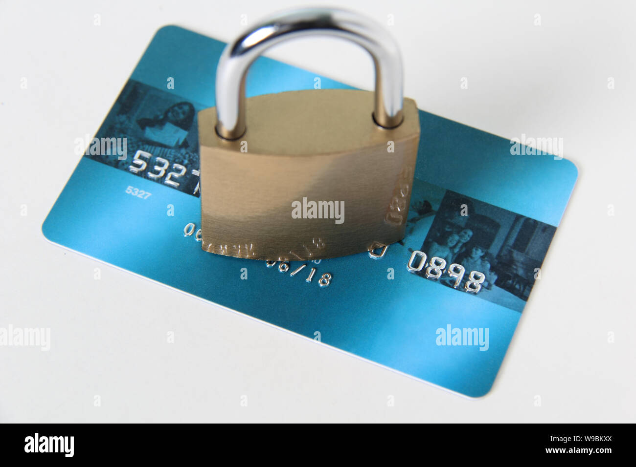 Secured ATM Card Stock Photo - Alamy