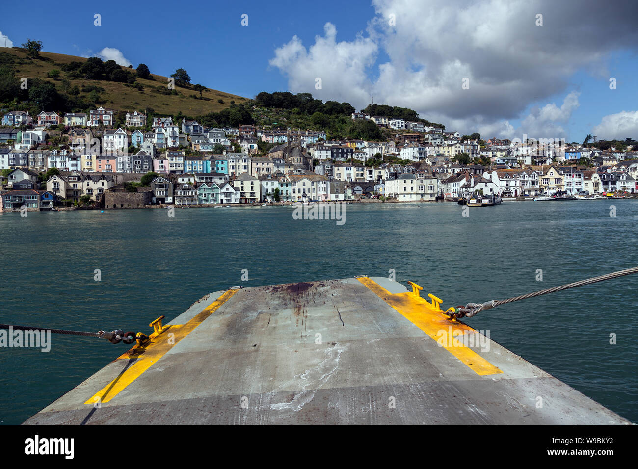 Car ferry, Dartmouth lower ferry - England, Devon, House, UK ...