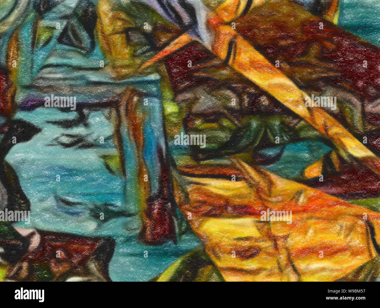 Psychedelic visual art abstract design pattern background, good for ...