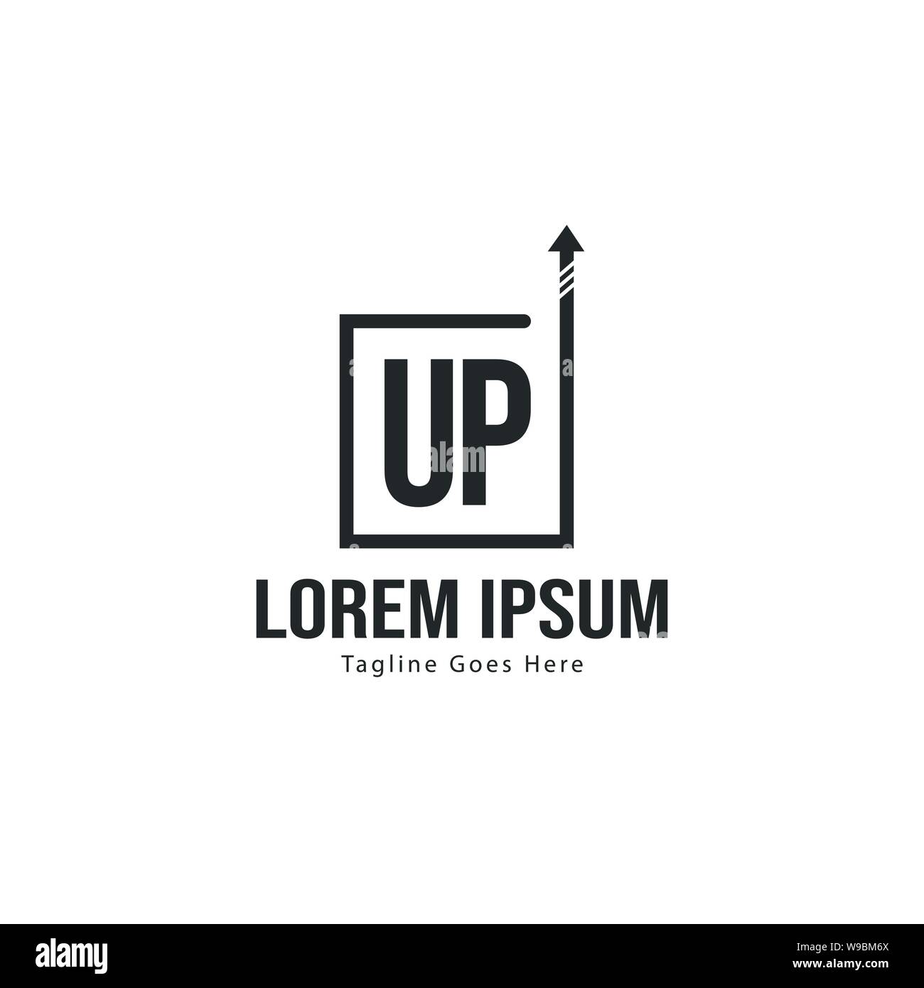 UP Letter Logo Design. Creative Modern UP Letters Icon Illustration ...