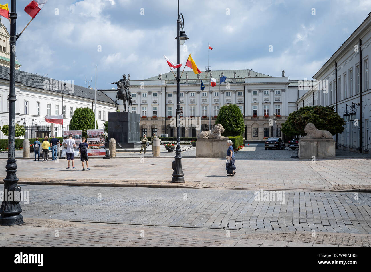 The Presidential Palace (Polish: Pałac Prezydencki) in Warsaw, Poland ...