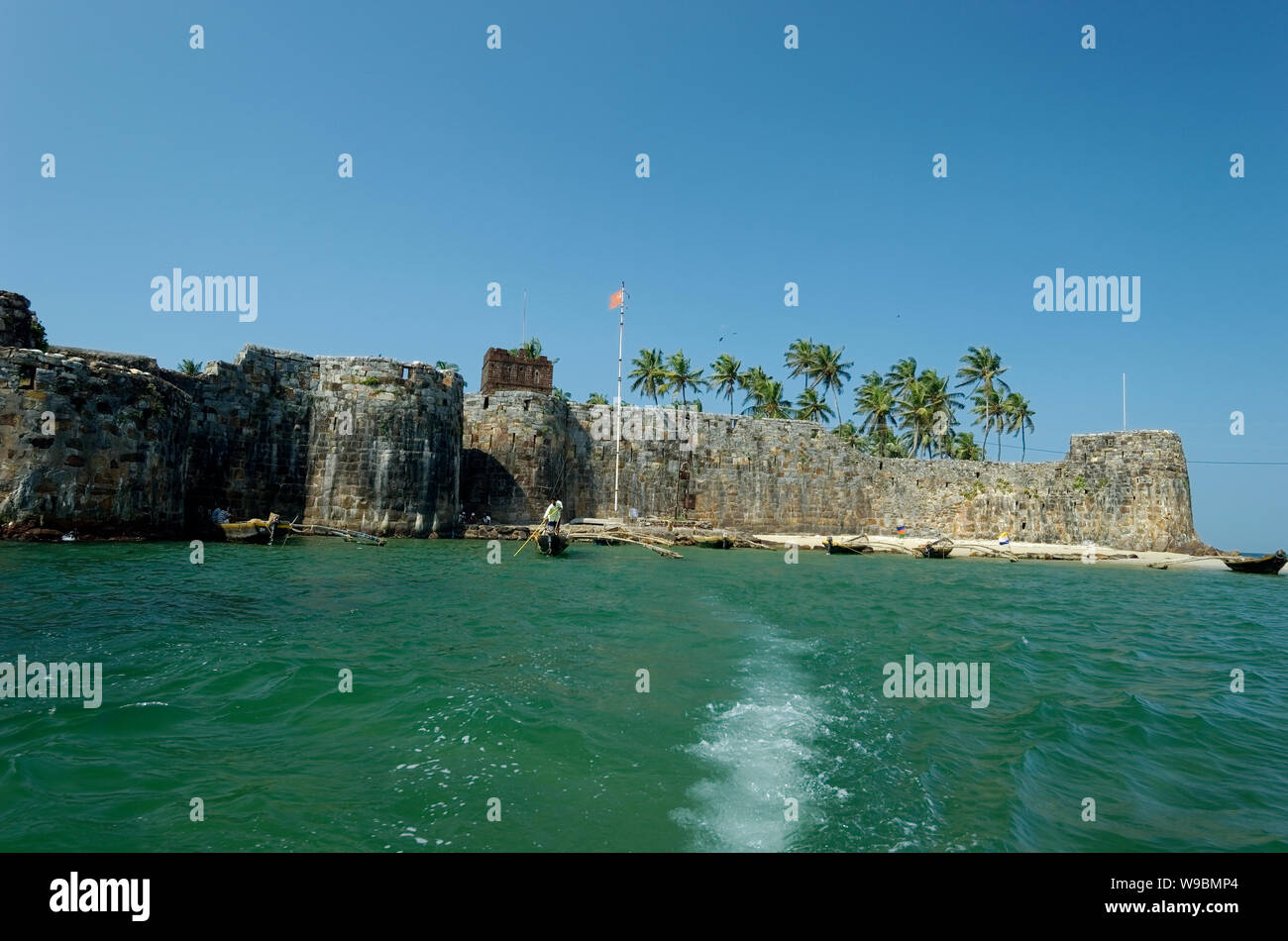 SINDHUDURG FORT IN SEA,MALVAN, SINDHUDURG, MAHARASHTRA,INDIA Stock ...