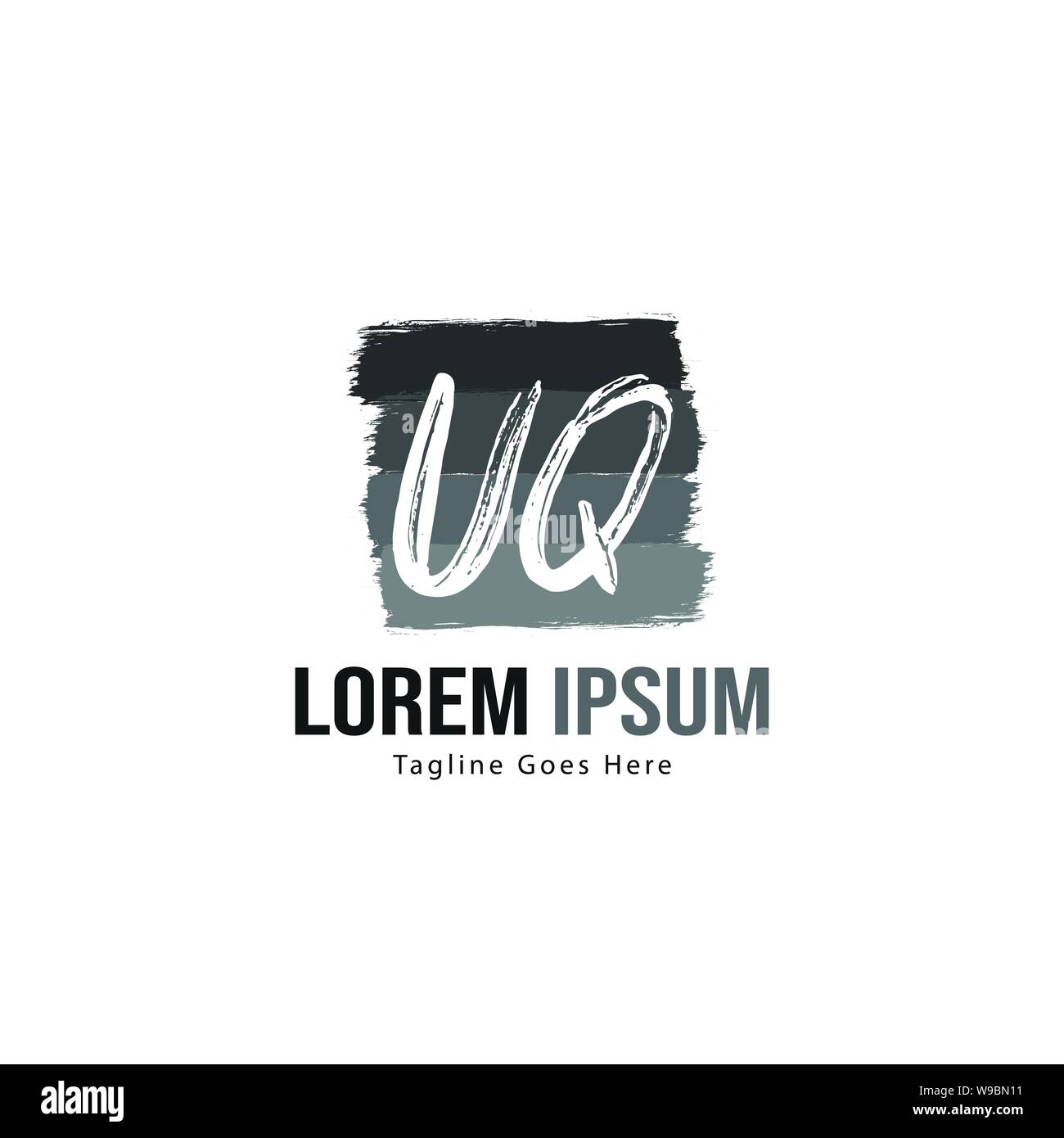 UQ Letter Logo Design. Creative Modern UQ Letters Icon Illustration ...