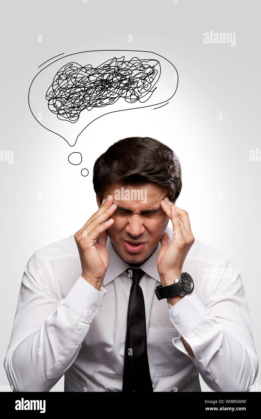 Sadness and depression and brain hi-res stock photography and images ...