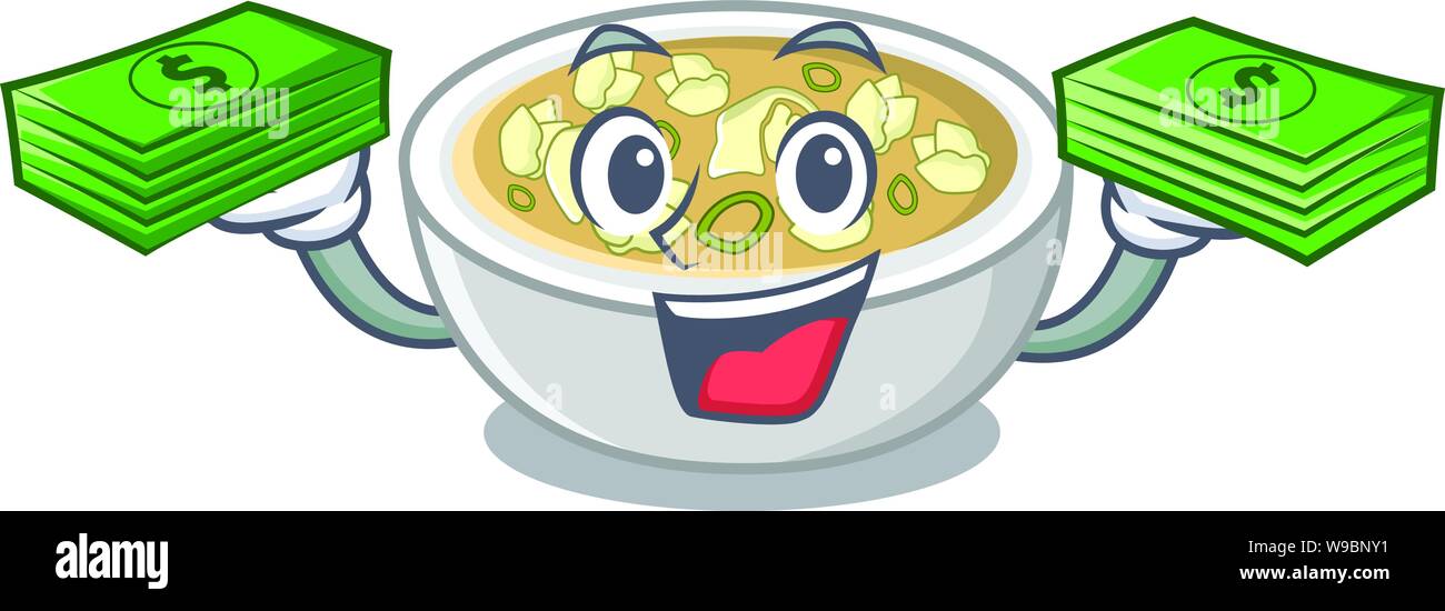 Asian traditional wonton soup Stock Vector Images - Alamy