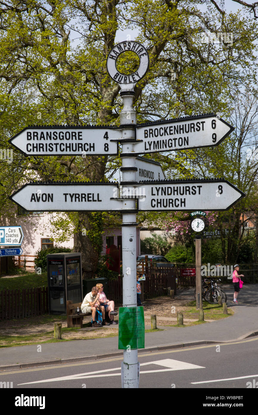 Burley village, situated within the New Forest, famous for its history ...