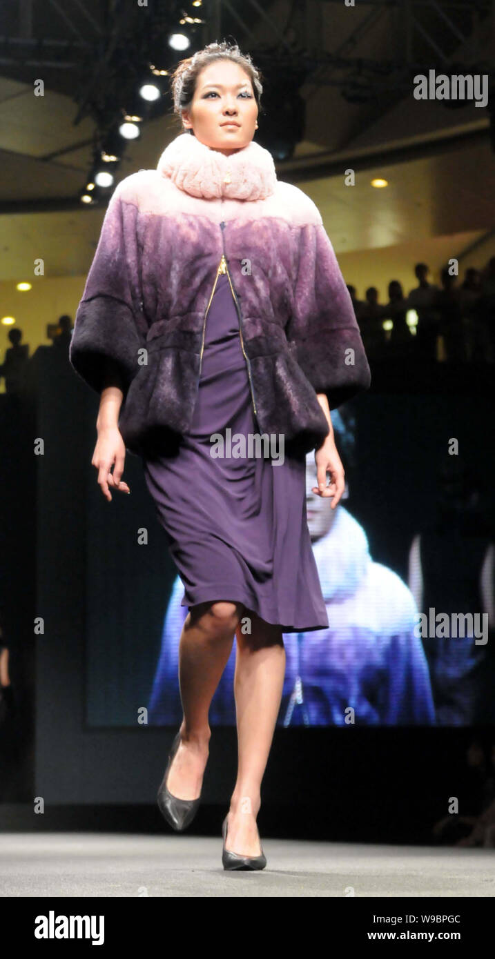 A model parades to show the Escada 2010 Fall/Winter collections during ...