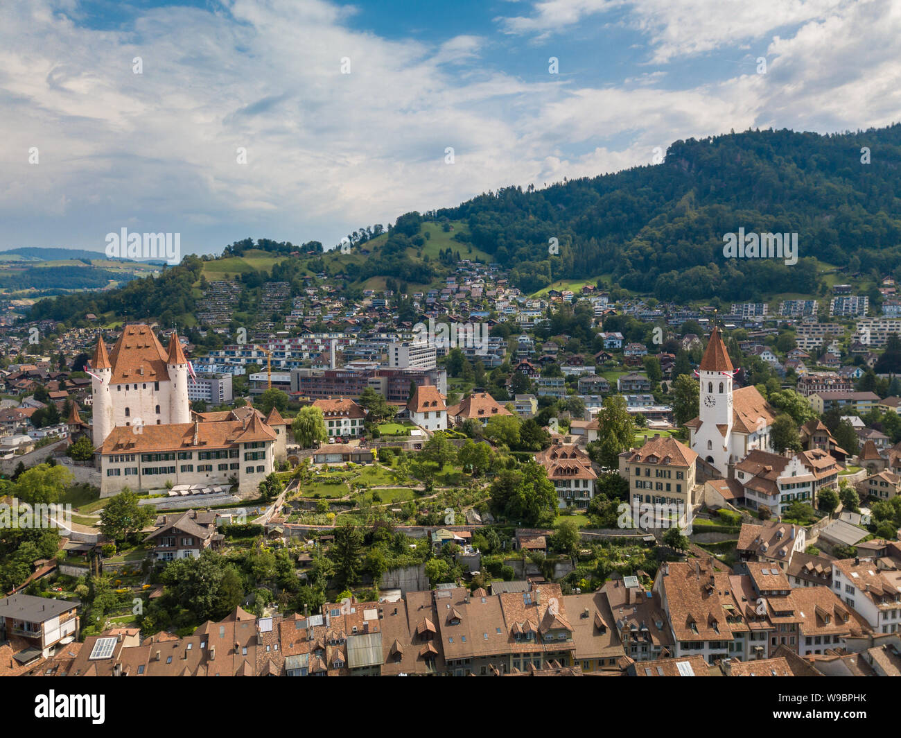 Aerial view of Thun, Switzerland Stock Photo - Alamy
