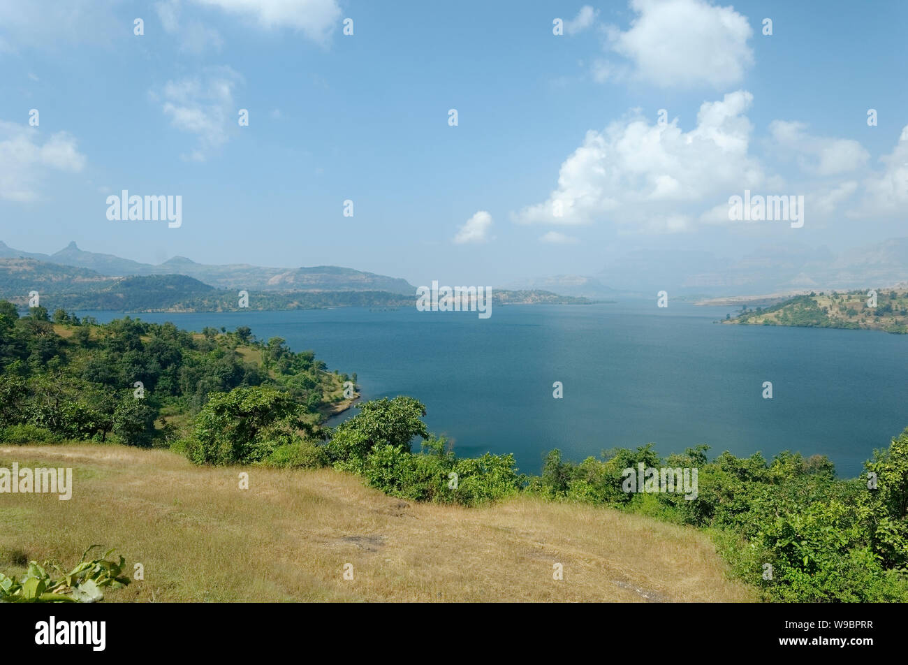 Bhandardara reservoir near Igatpuri, in the western ghats of India ...