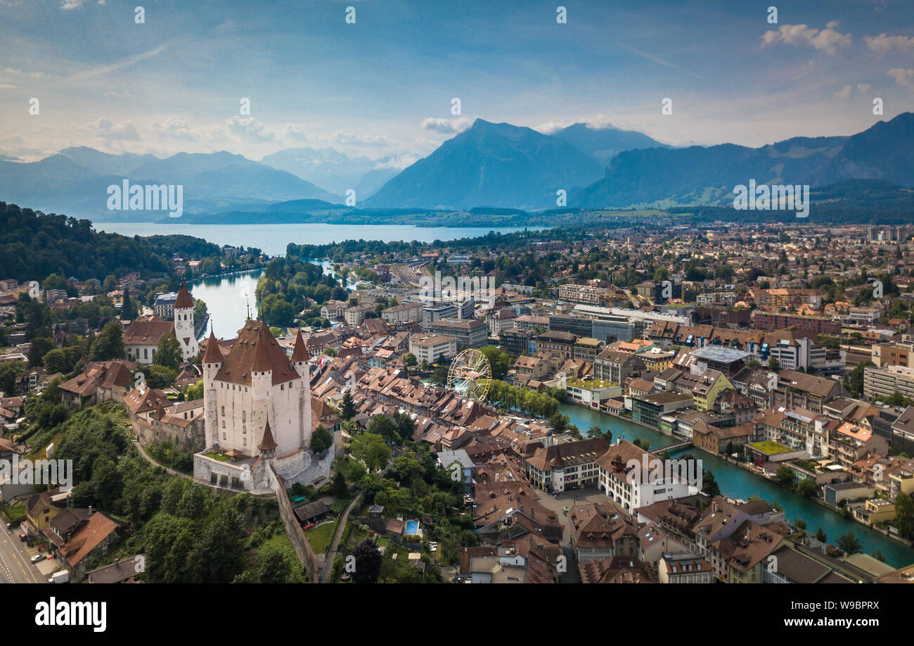 Aerial view of Thun, Switzerland Stock Photo - Alamy