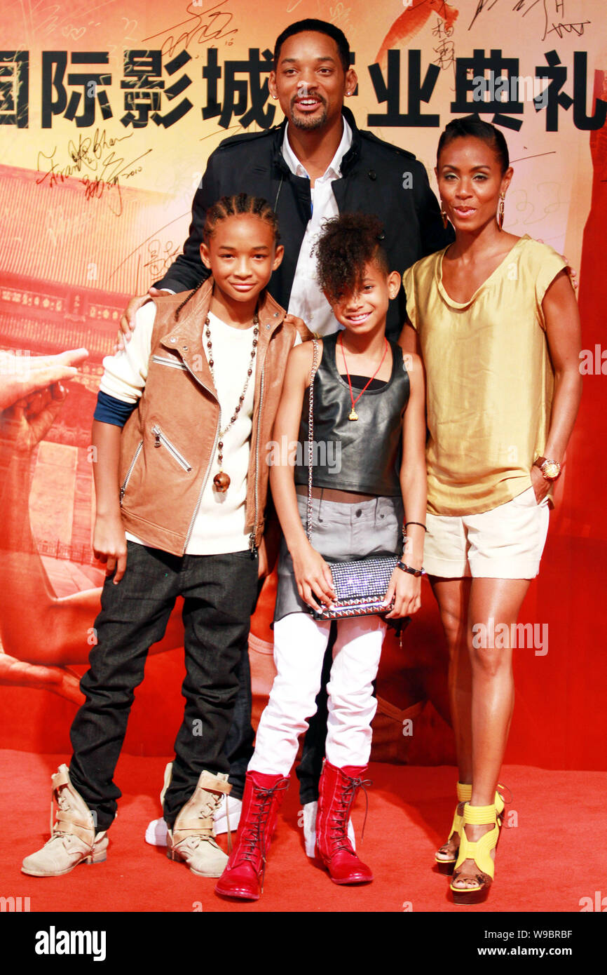 Hollywood actor Will Smith, his wife Jada Pinkett Smith, their son ... Hollywood actor Will Smith, his wife Jada Pinkett Smith, their son ...