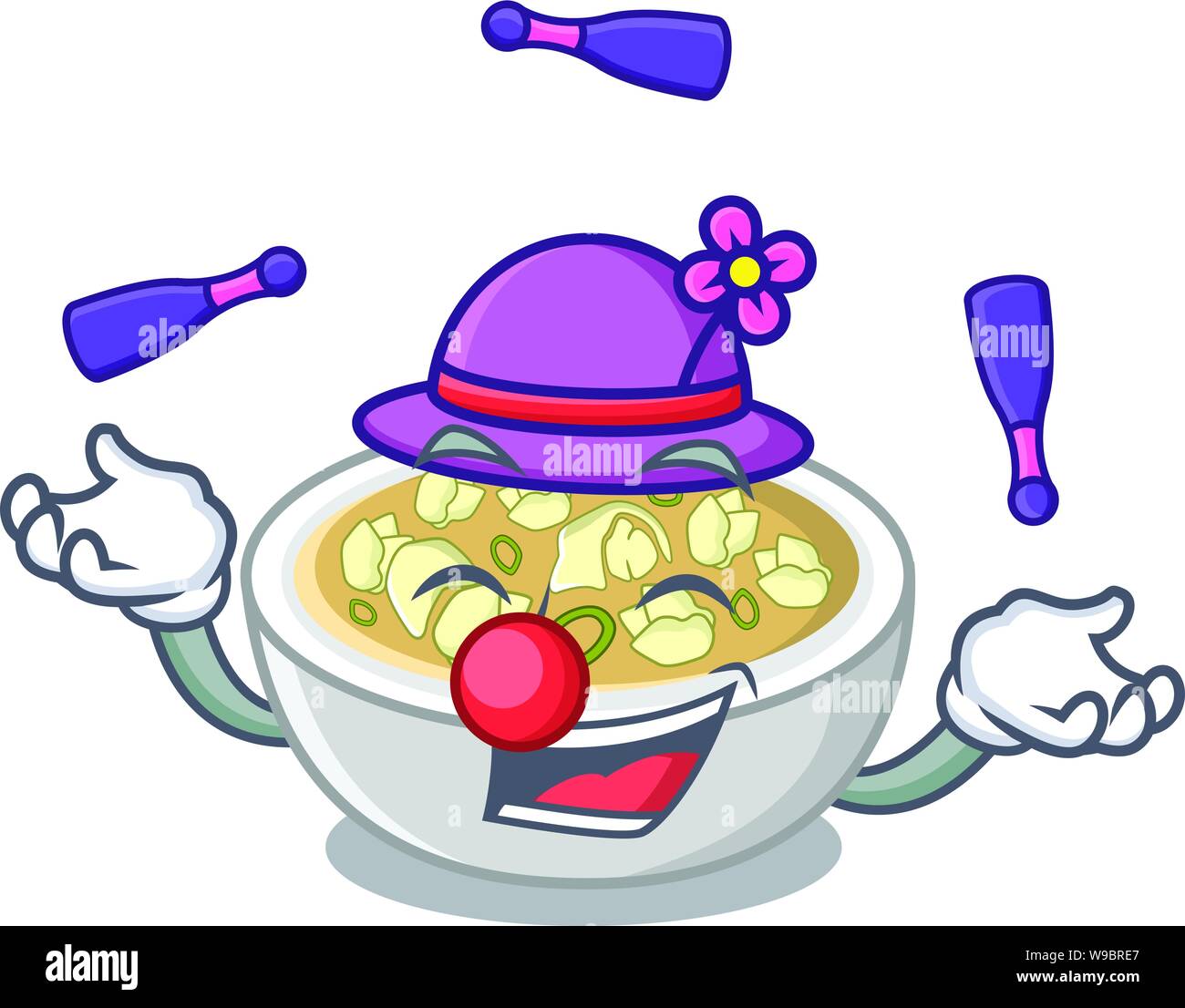 Wantan soup Stock Vector Images - Alamy