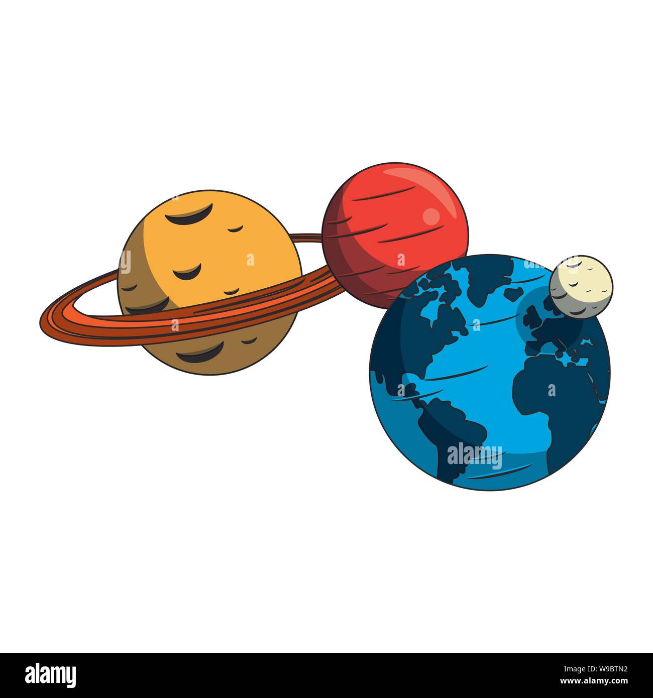 universe space galaxy astronomy cartoon Stock Vector Image & Art - Alamy