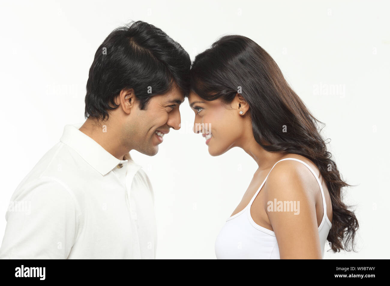 Young couple romancing Stock Photo - Alamy