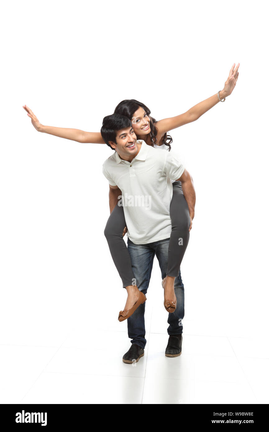Piggyback carefree hi-res stock photography and images - Alamy