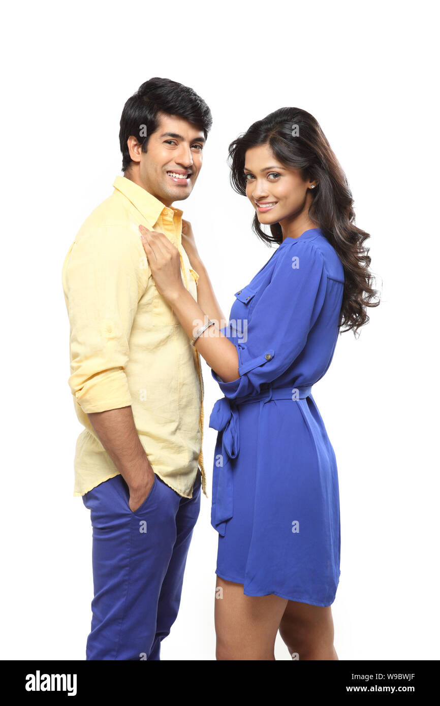 Young couple romancing Stock Photo - Alamy