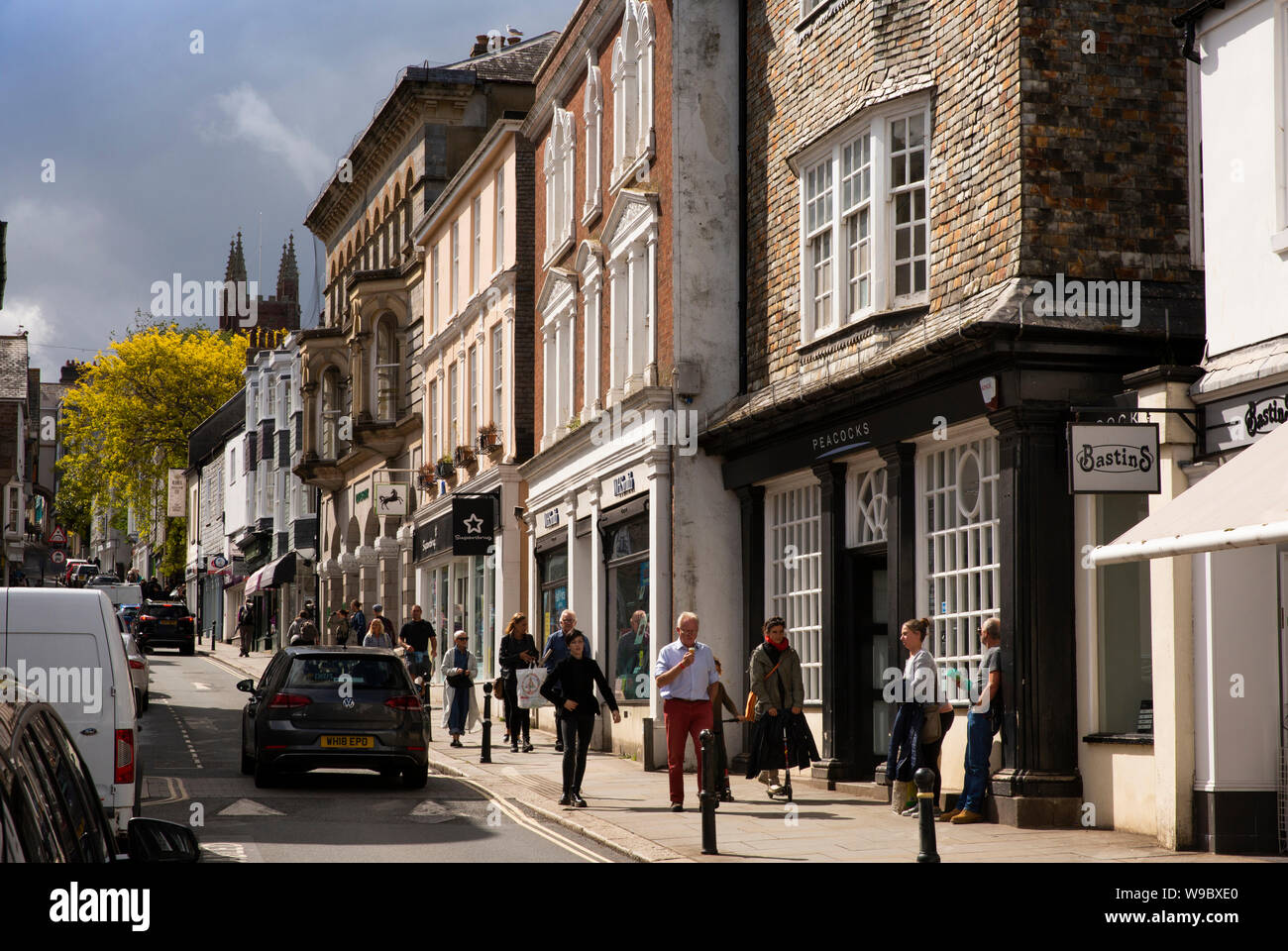 Totnes town centre south devon england uk hi-res stock photography and ...