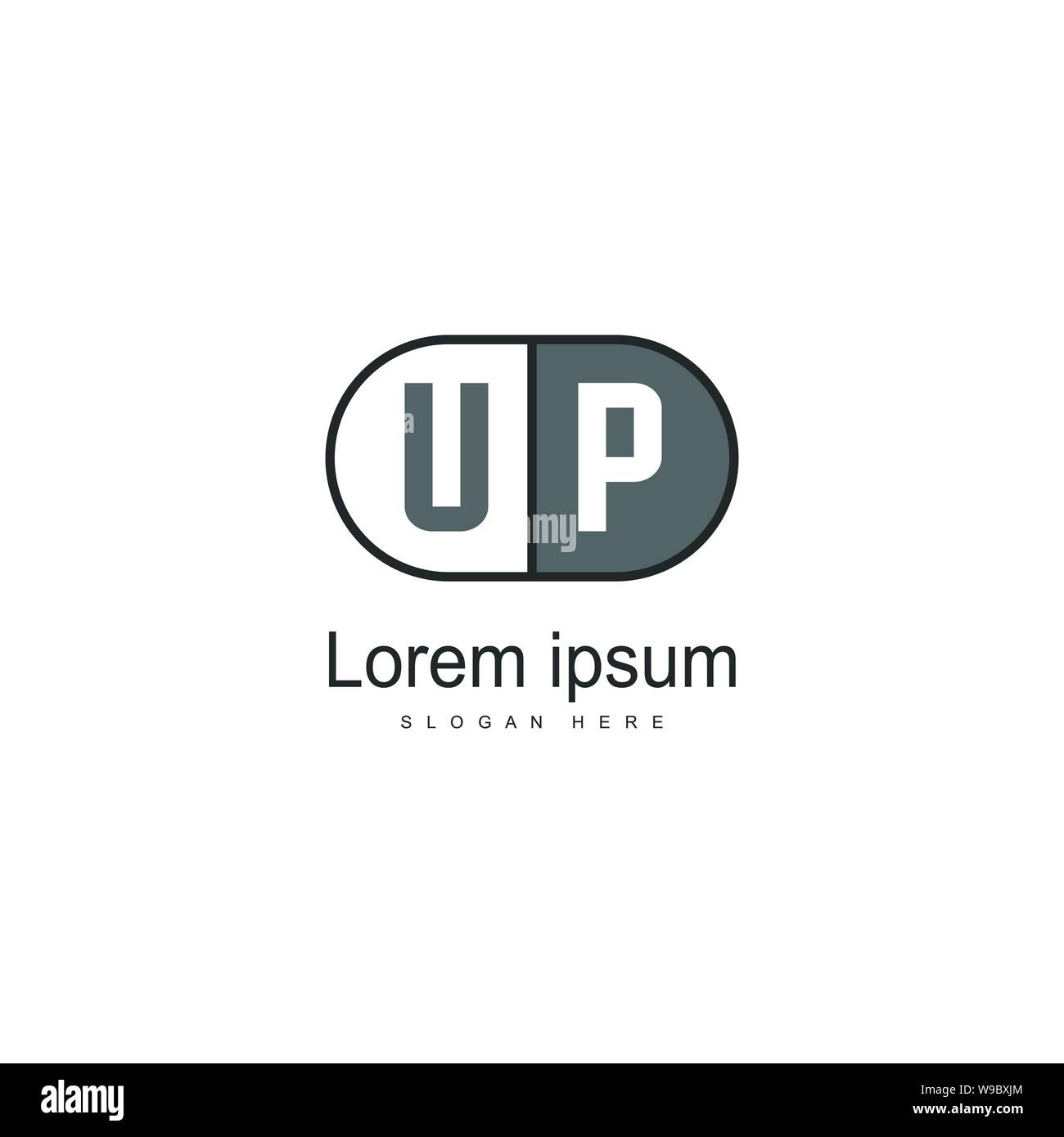 UP Letter Logo Design. Creative Modern UP Letters Icon Illustration ...
