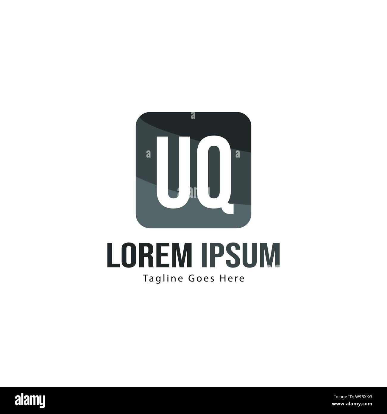 UQ Letter Logo Design. Creative Modern UQ Letters Icon Illustration ...