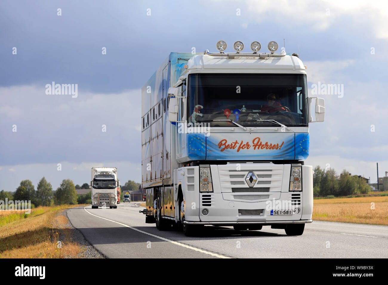 Horsebox truck lorry logistics trucks hi-res stock photography and ...