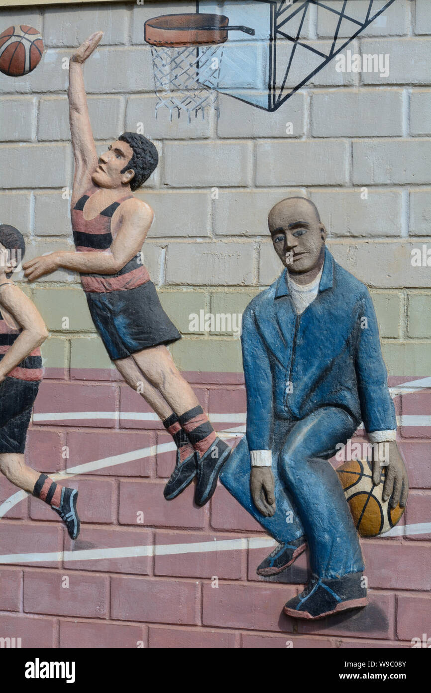 Basketball mural hi-res stock photography and images - Alamy