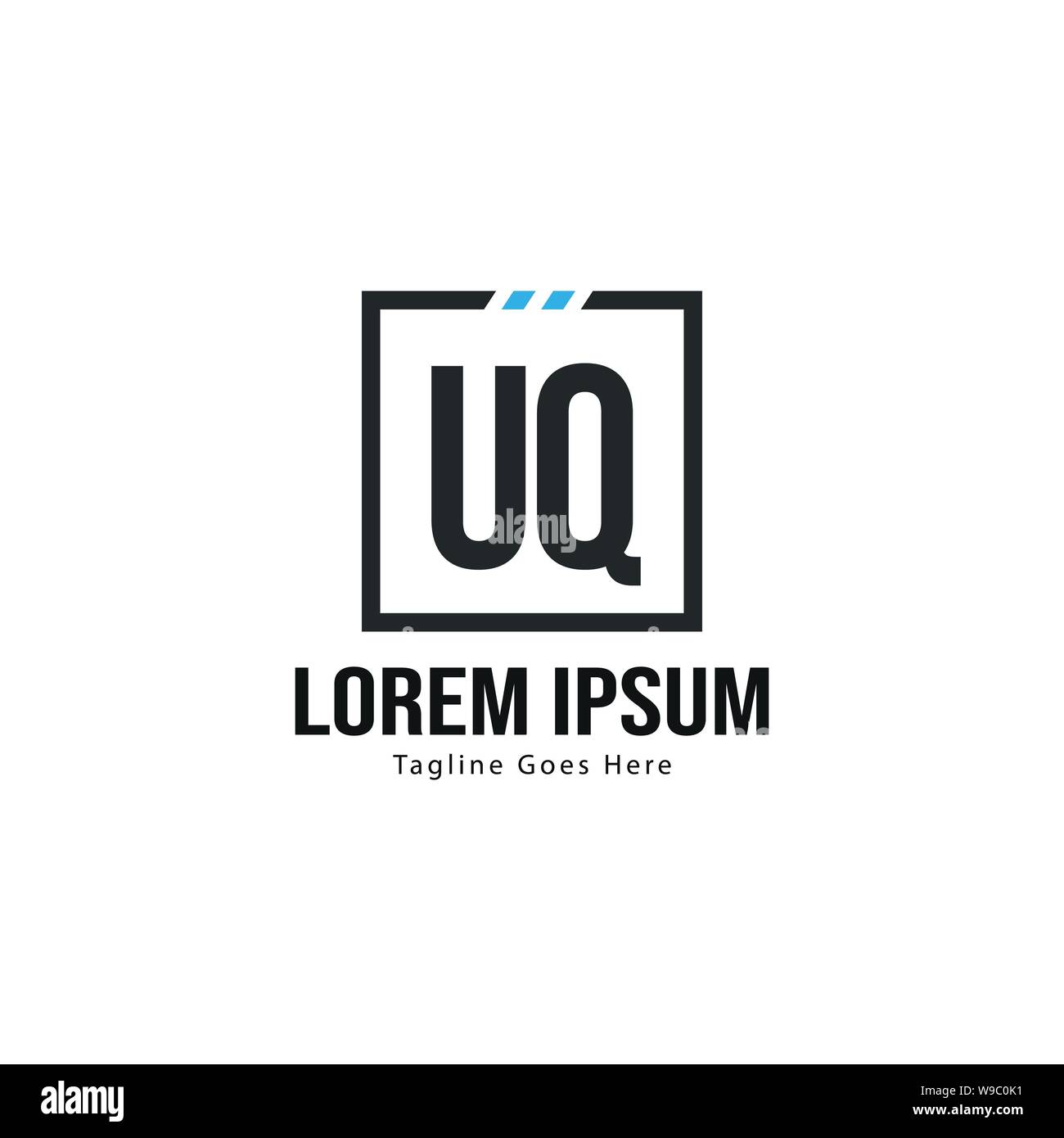 UQ Letter Logo Design. Creative Modern UQ Letters Icon Illustration ...