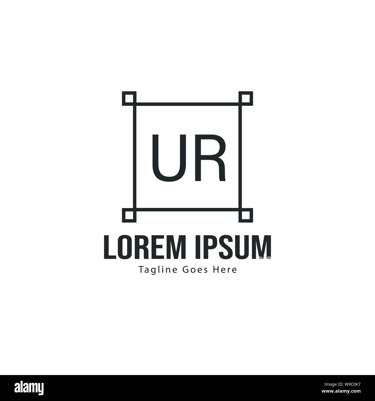 UR Letter Logo Design. Creative Modern UR Letters Icon Illustration ...