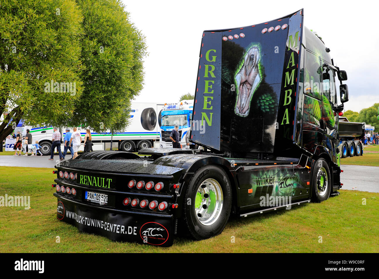 Alaharma, Finland. August 9, 2019. Customised Renault Trucks T lorry ...