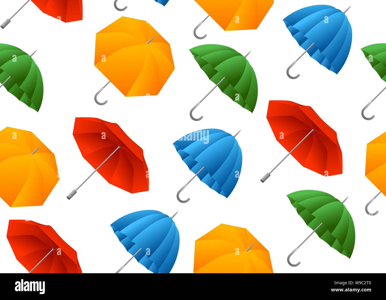 Seamless pattern with color umbrella Stock Vector Image & Art - Alamy