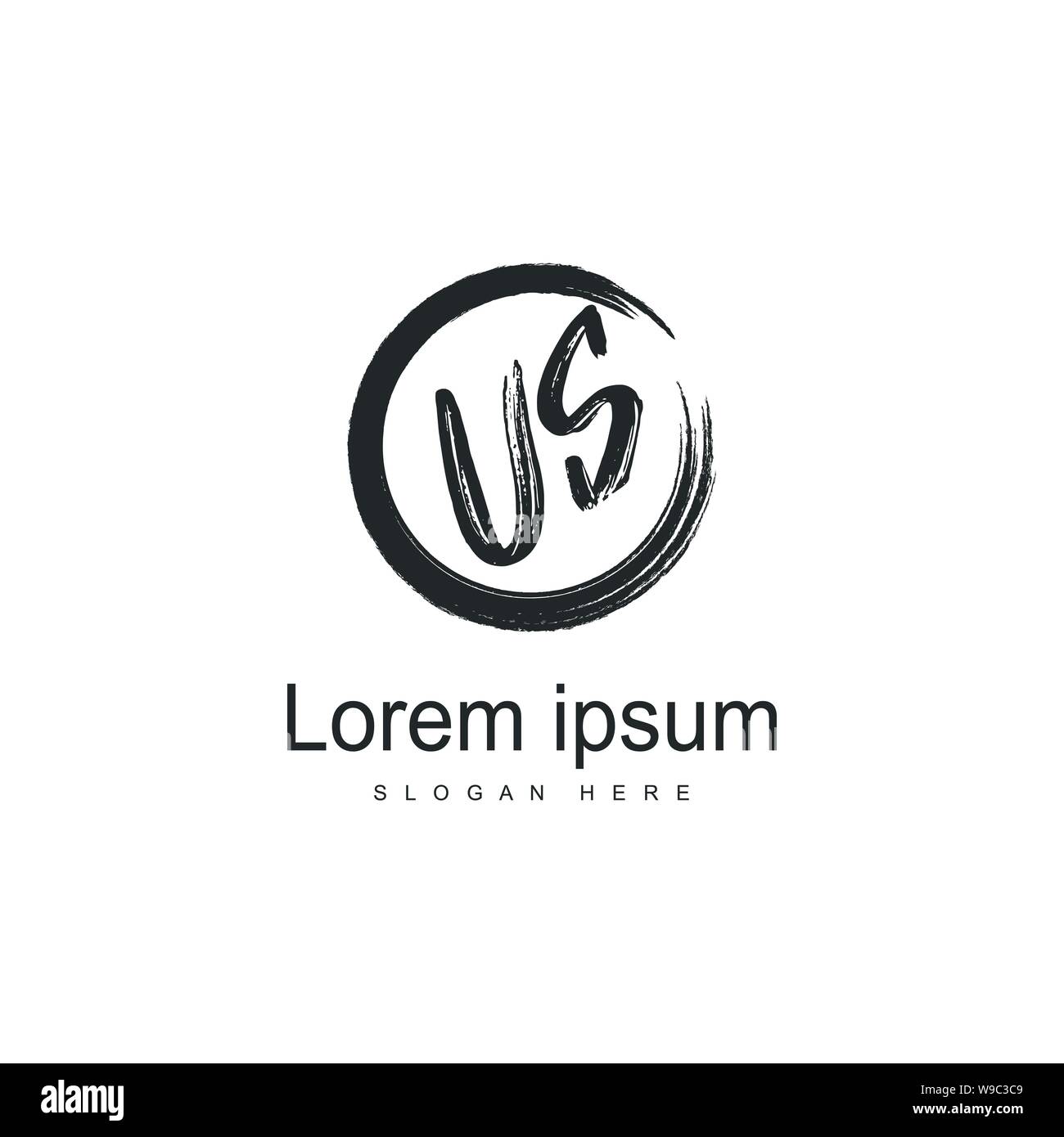 US Letter Logo Design. Creative Modern US Letters Icon Illustration ...