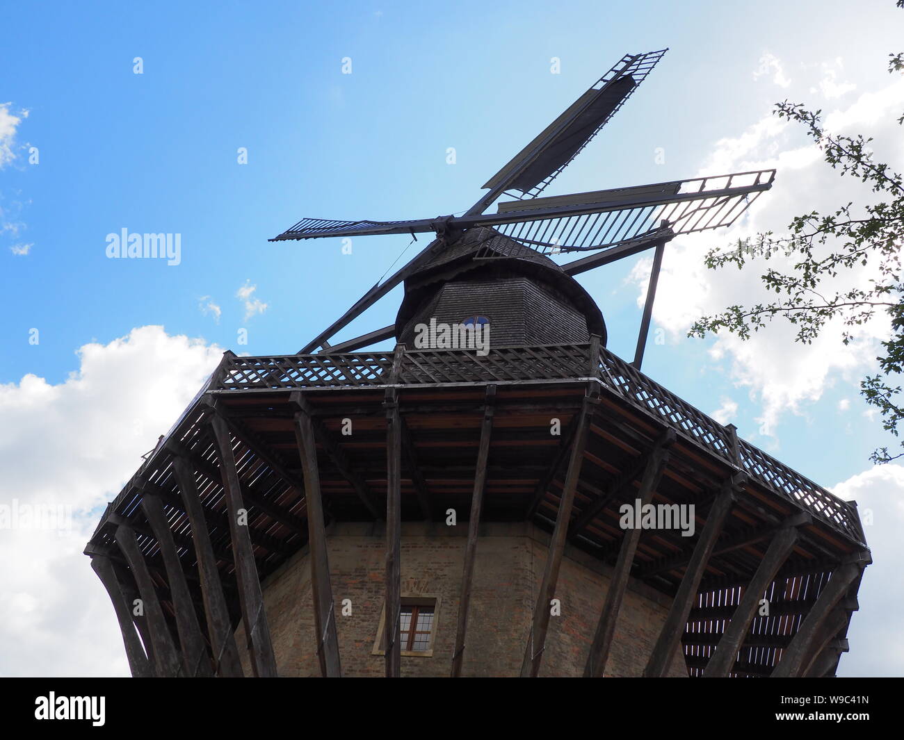 Historic windmill in the park of Sanssouci Potsdam Germany Stock Photo ...