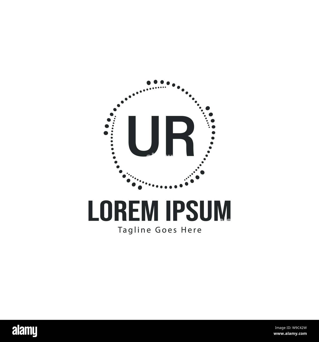 UR Letter Logo Design. Creative Modern UR Letters Icon Illustration ...