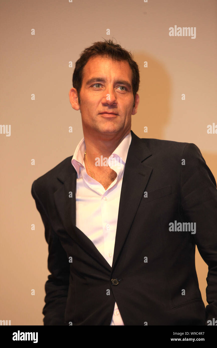 British actor Clive Owen is seen after the screening for his film ...