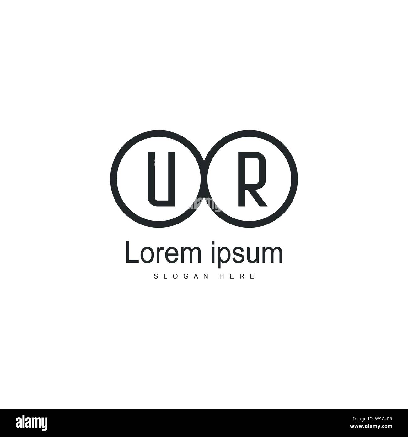 UR Letter Logo Design. Creative Modern UR Letters Icon Illustration ...