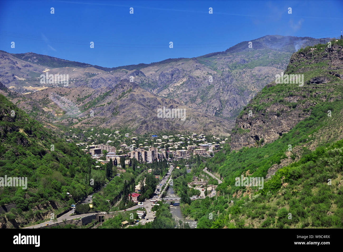 The city in mountains of the Caucasus, Armenia Stock Photo - Alamy