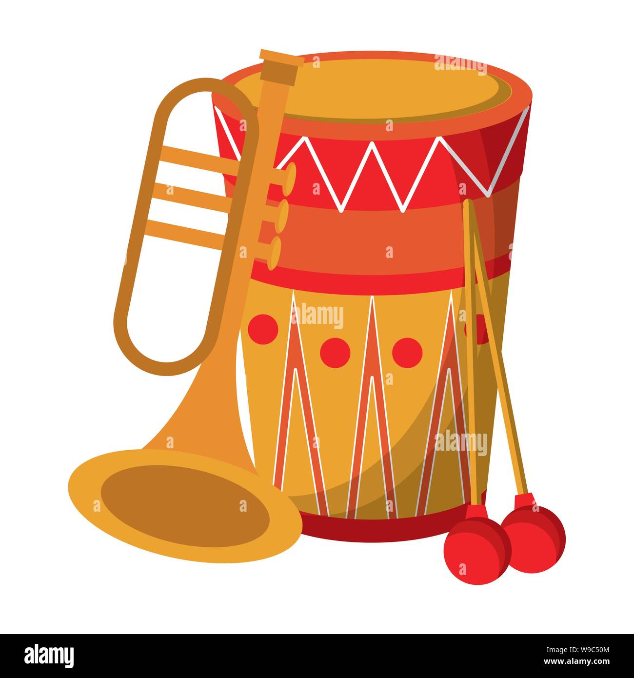 music instrument musical object cartoon Stock Vector Image & Art - Alamy