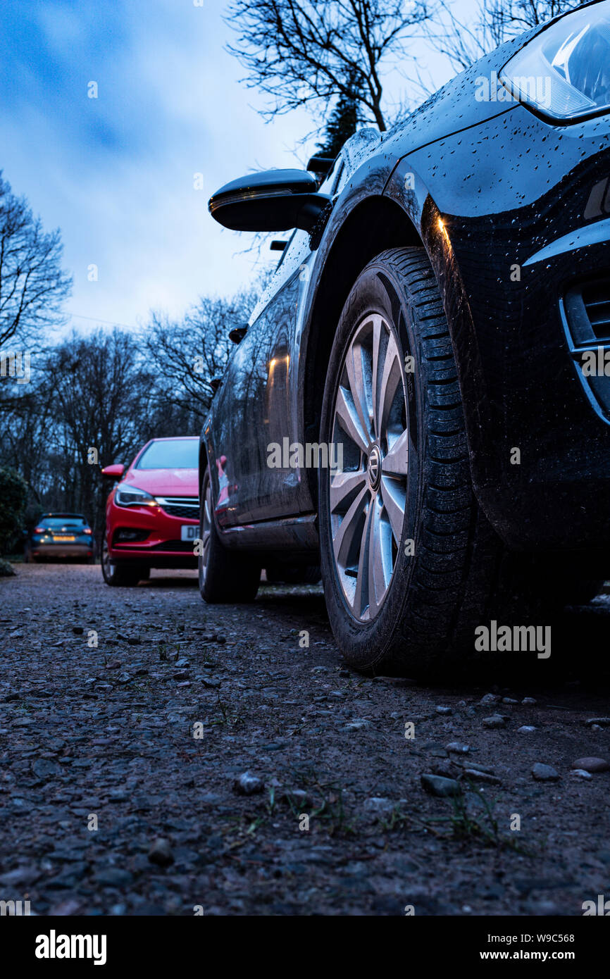 Car Parked At Night Outside House High Resolution Stock Photography and ...