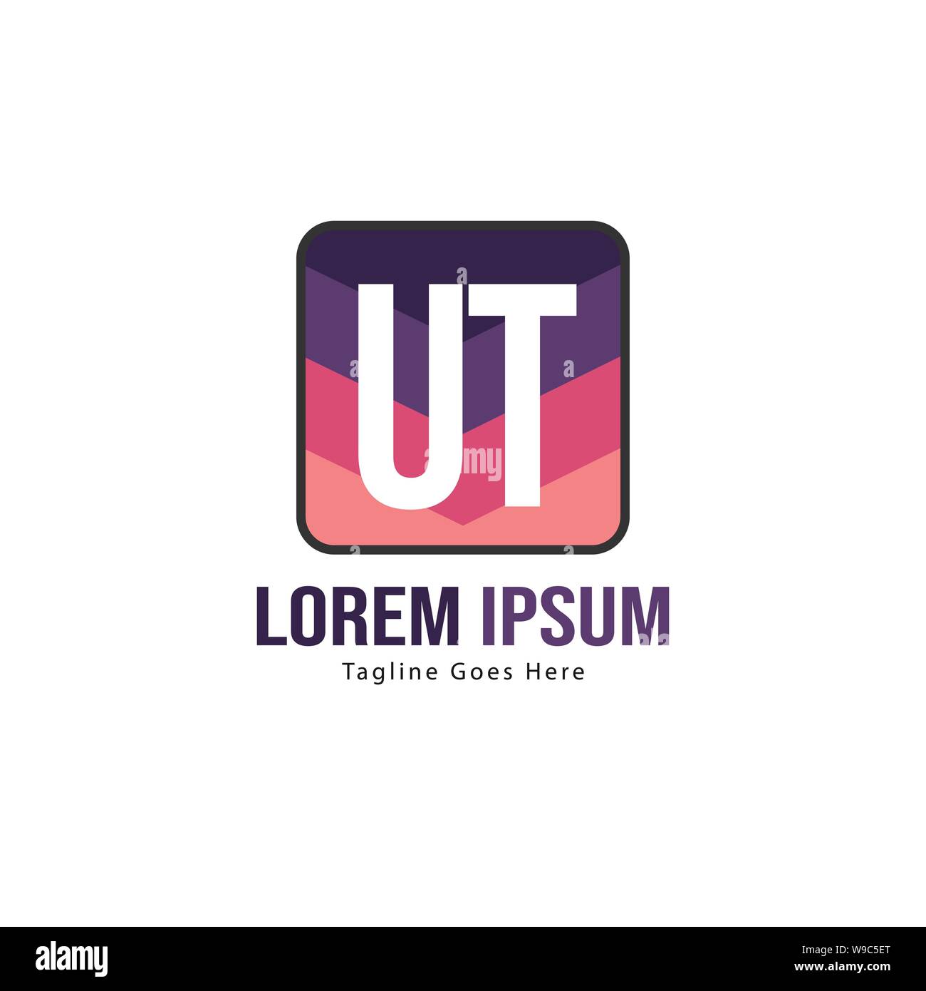 UT Letter Logo Design. Creative Modern UT Letters Icon Illustration ...