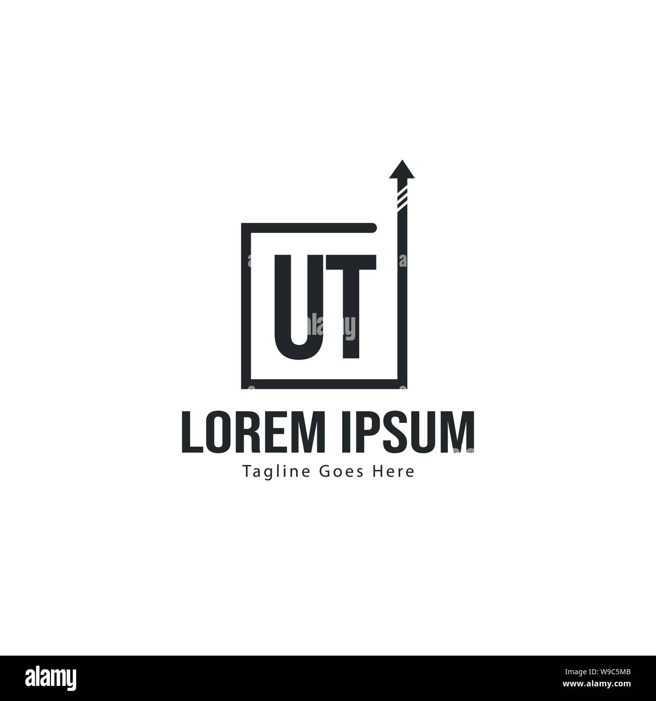 UT Letter Logo Design. Creative Modern UT Letters Icon Illustration ...