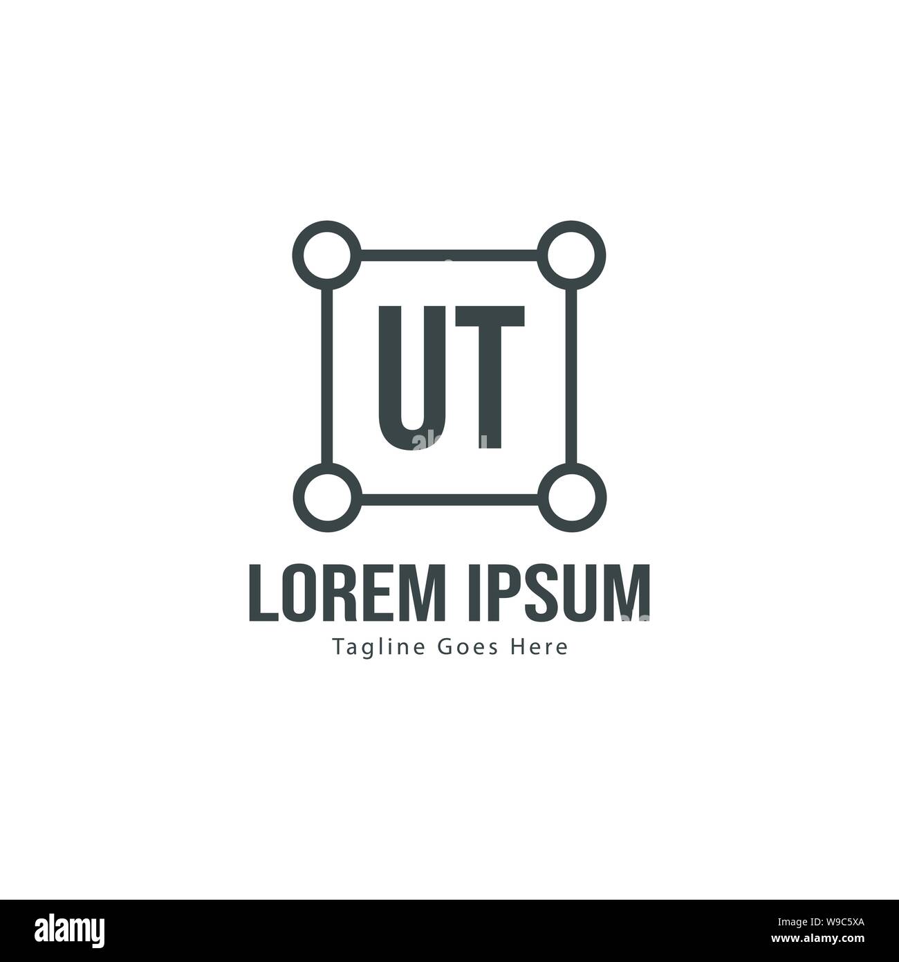 UT Letter Logo Design. Creative Modern UT Letters Icon Illustration ...