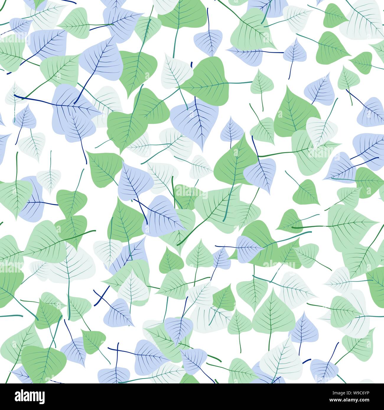 Birch leaves seamless pattern Stock Vector Image & Art - Alamy