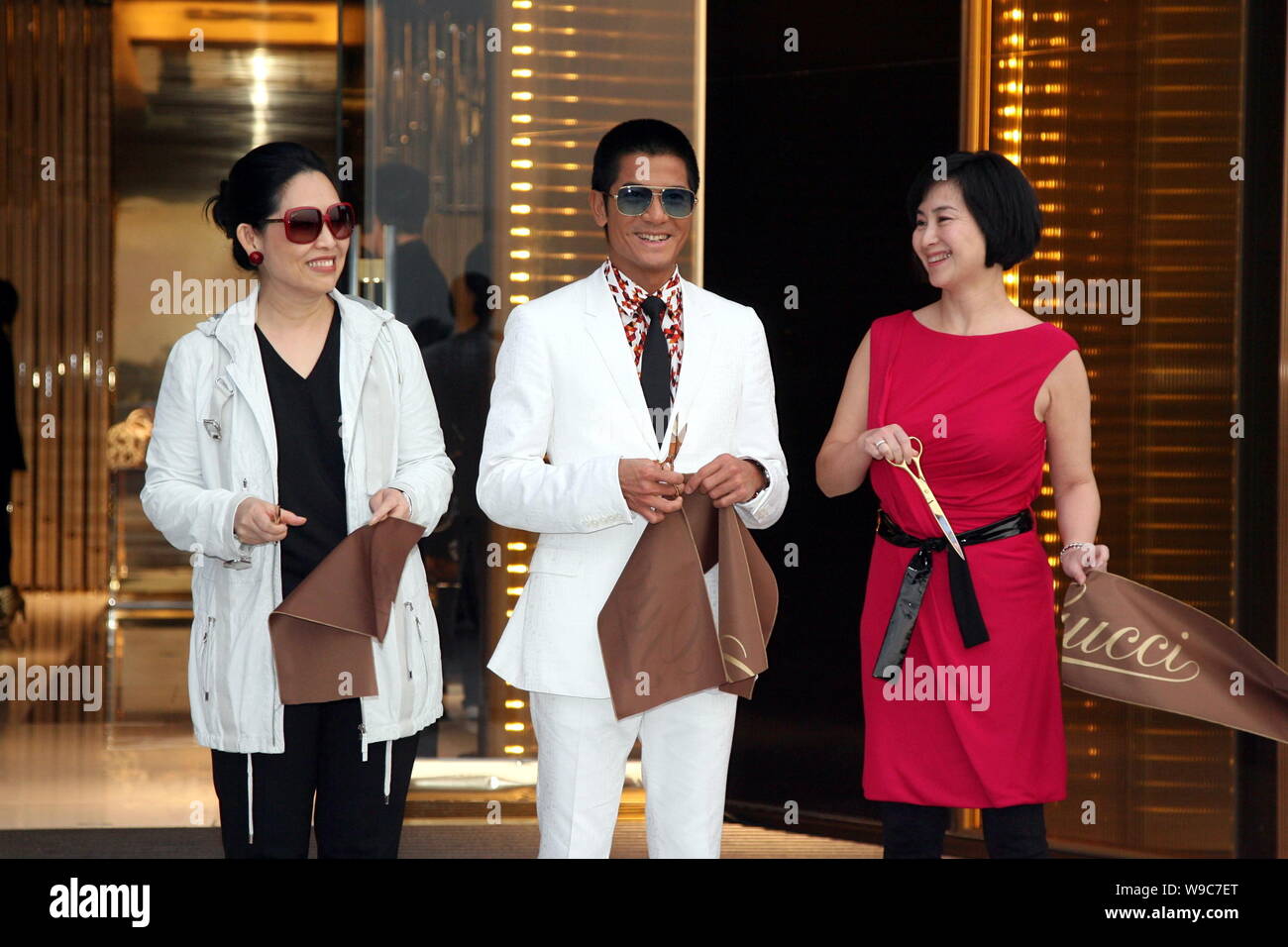 (From left) Mimi Tang, President of Asia Pacific region of Gucci Group ...