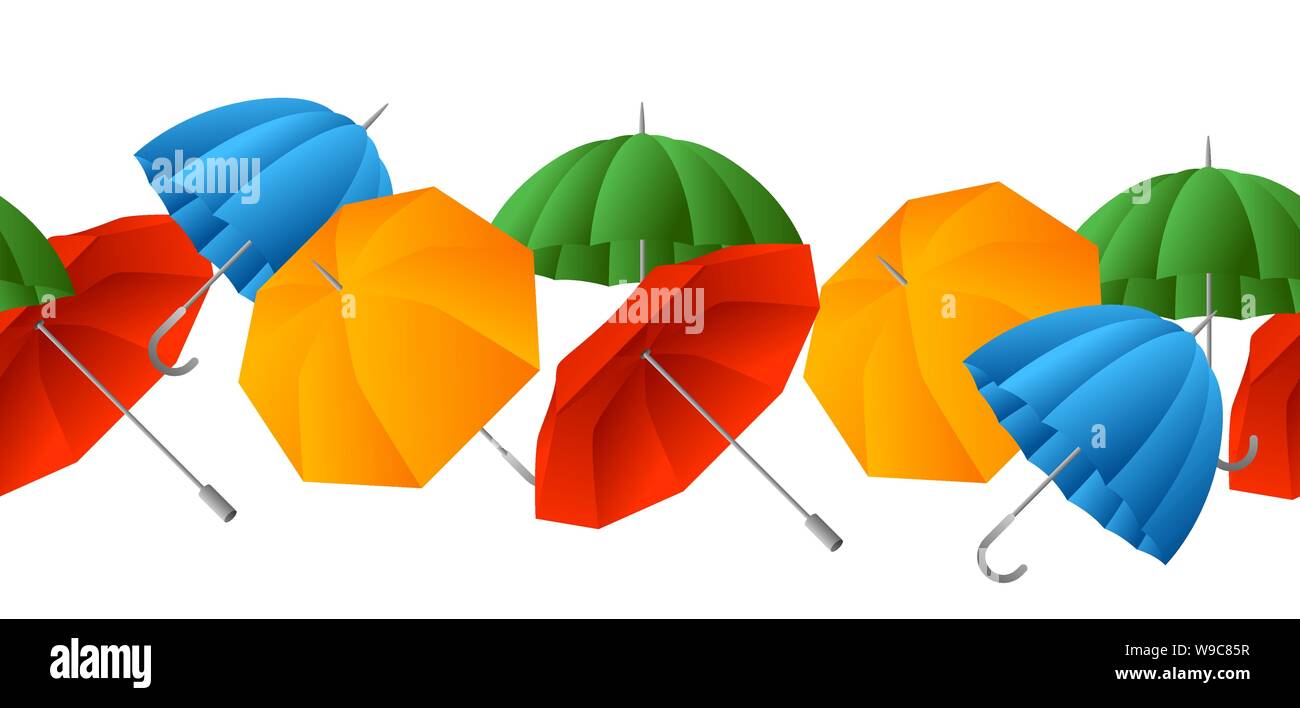 Seamless pattern with color umbrella Stock Vector Image & Art - Alamy