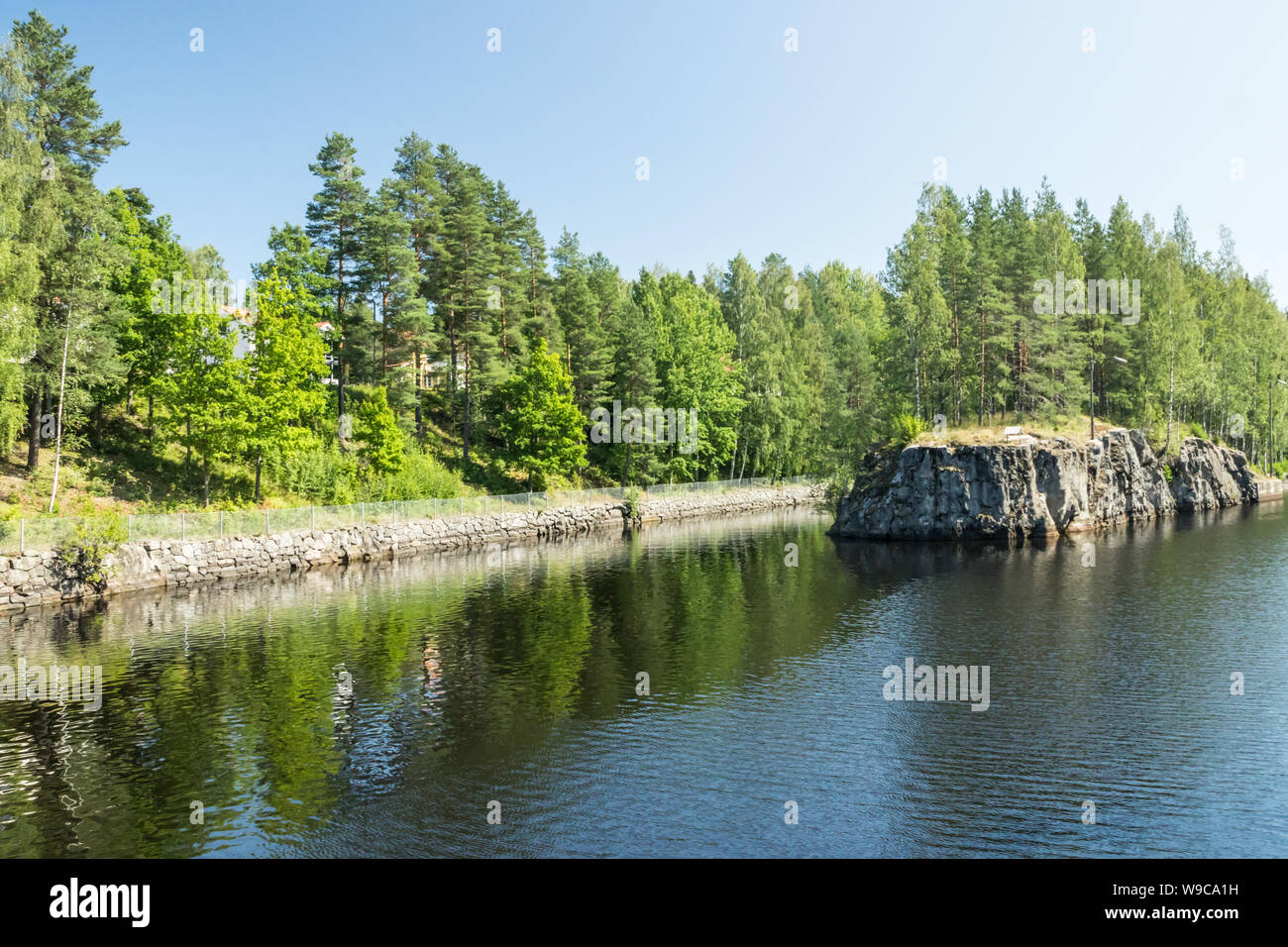 The Saimaa Canal at summer, Lappeenranta, Finland Stock Photo - Alamy
