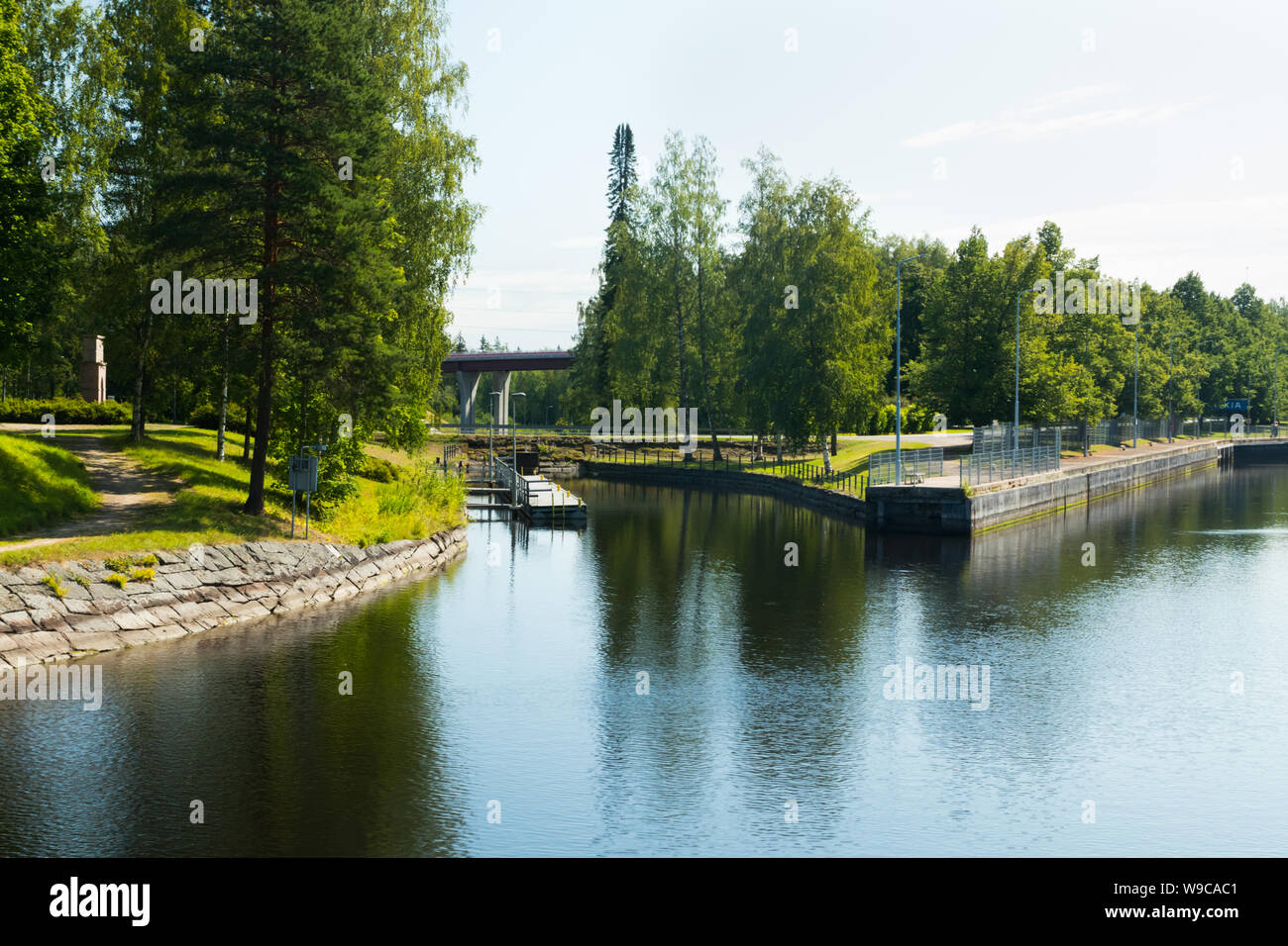 The Saimaa Canal at summer, Lappeenranta, Finland Stock Photo - Alamy